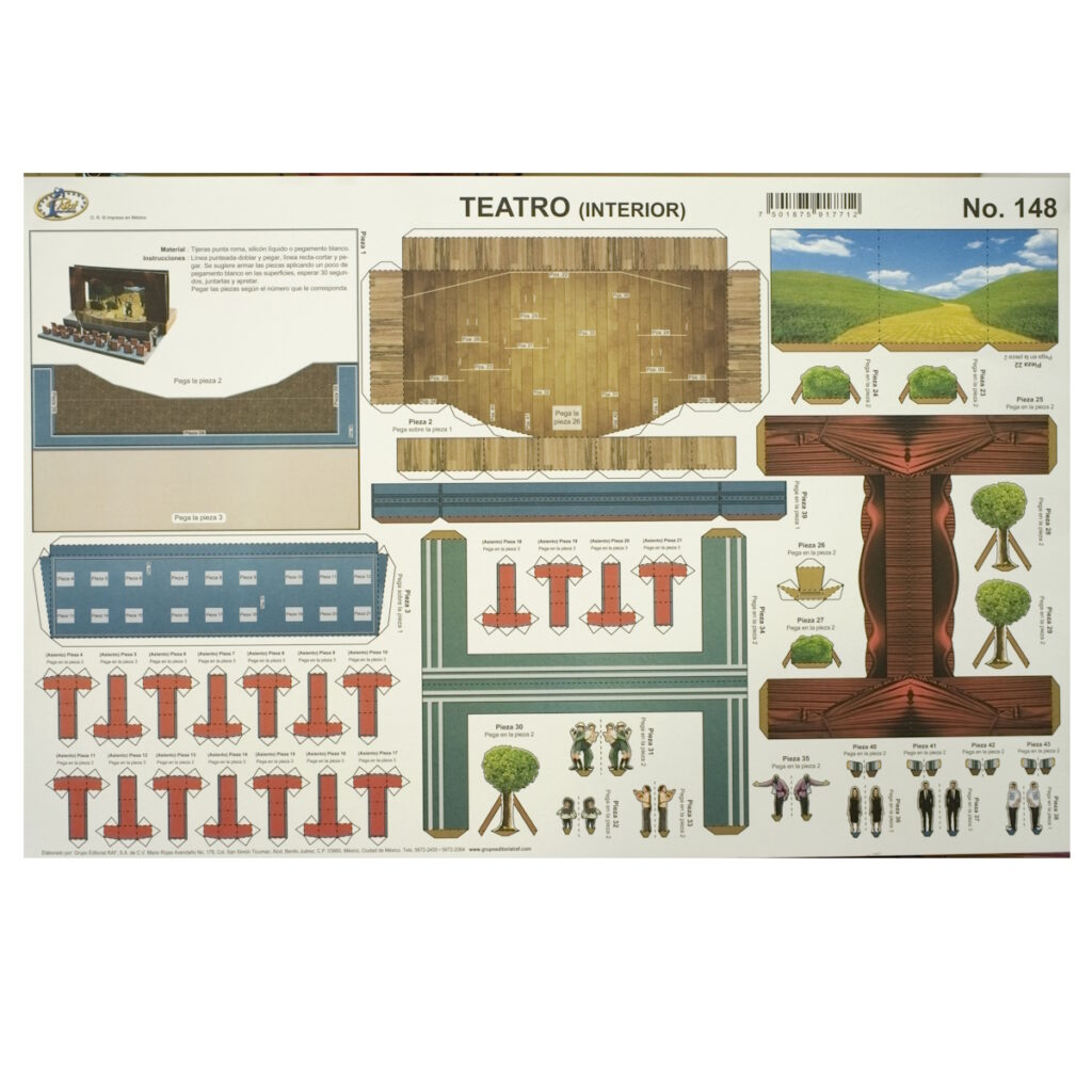TEATRO Maqueta para Recortar y Armar | Casa fuji
