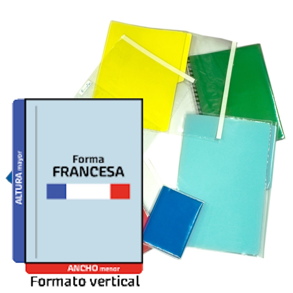 FORRO para libros y cuadernos. A la medida. Forma Francesa | Casa fuji