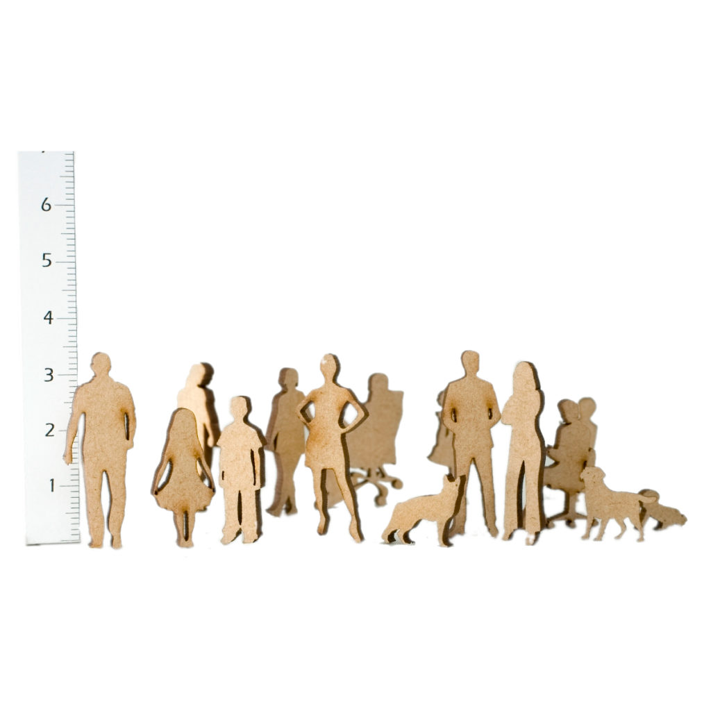 SILUETA HUMANA ESCALA 1/50 MDF | Casa fuji