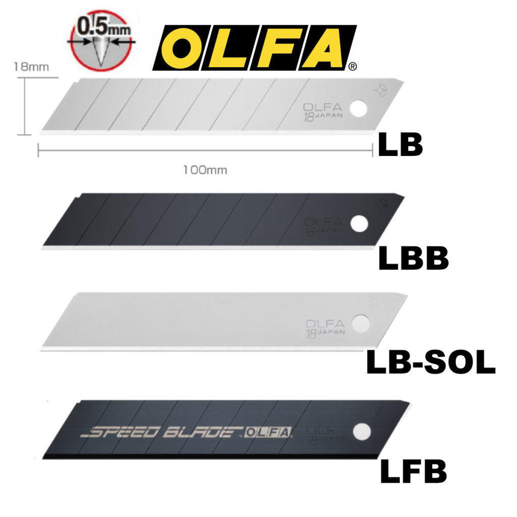 REPUESTO 18 mm CUTTER OLFA LB / LBB / LB-SOL / LFB | Casa fuji