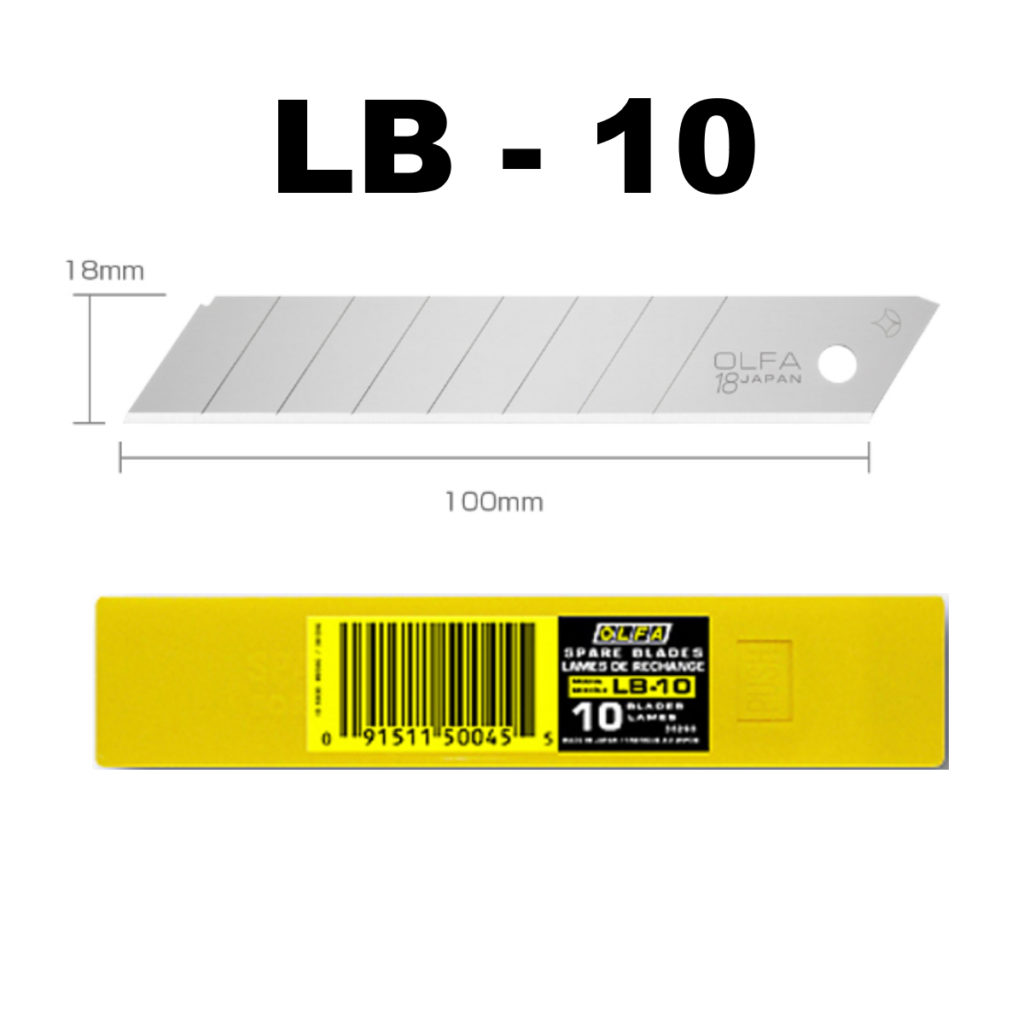 REPUESTO 18 mm CUTTER OLFA LB / LBB / LB-SOL / LFB | Casa fuji